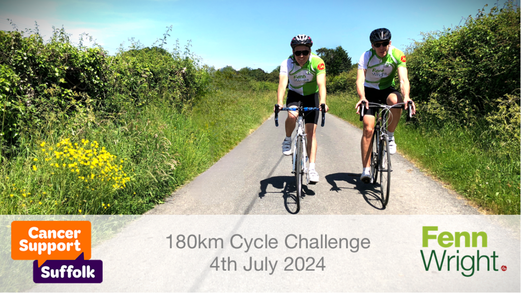 Fenn Wright Cycle Challenge in aid of Cancer Support Suffolk - Fenn Wright